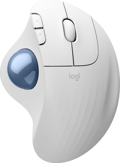 Logitech Ergo M575S Wireless Trackball mus (vit) - Elgiganten - Elgiganten