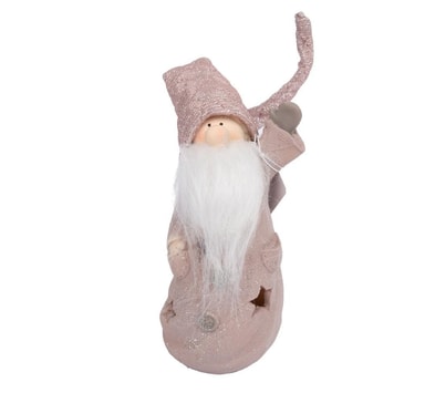 Stående tomte STAR LIGHT, H35cm, rosa - Elgiganten - Elgiganten