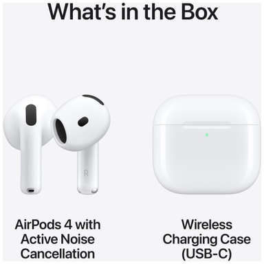 Apple AirPods 4 med aktiv brusreducering (2024) med trådlöst ...