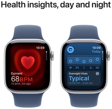 Apple Watch S10 46mm GPS+Cel (Silver Aluminium/Denim Sport Band) S/M ...