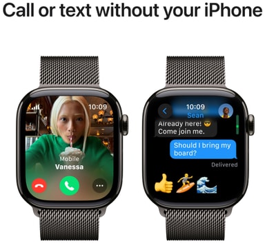 Apple Watch S10 46mm GPS+Cel (Slate Titanium/Slate Milanese Loop) S/M ...