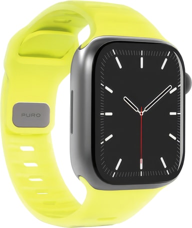 Puro Glow klockarmband för Apple Watch 42-49mm (gul) - Elgiganten