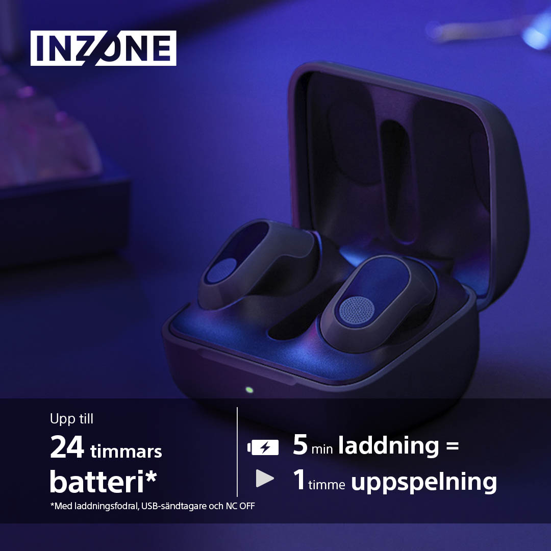 Sony Inzone Buds in ear-hörlurar (vita) - Elgiganten - Elgiganten
