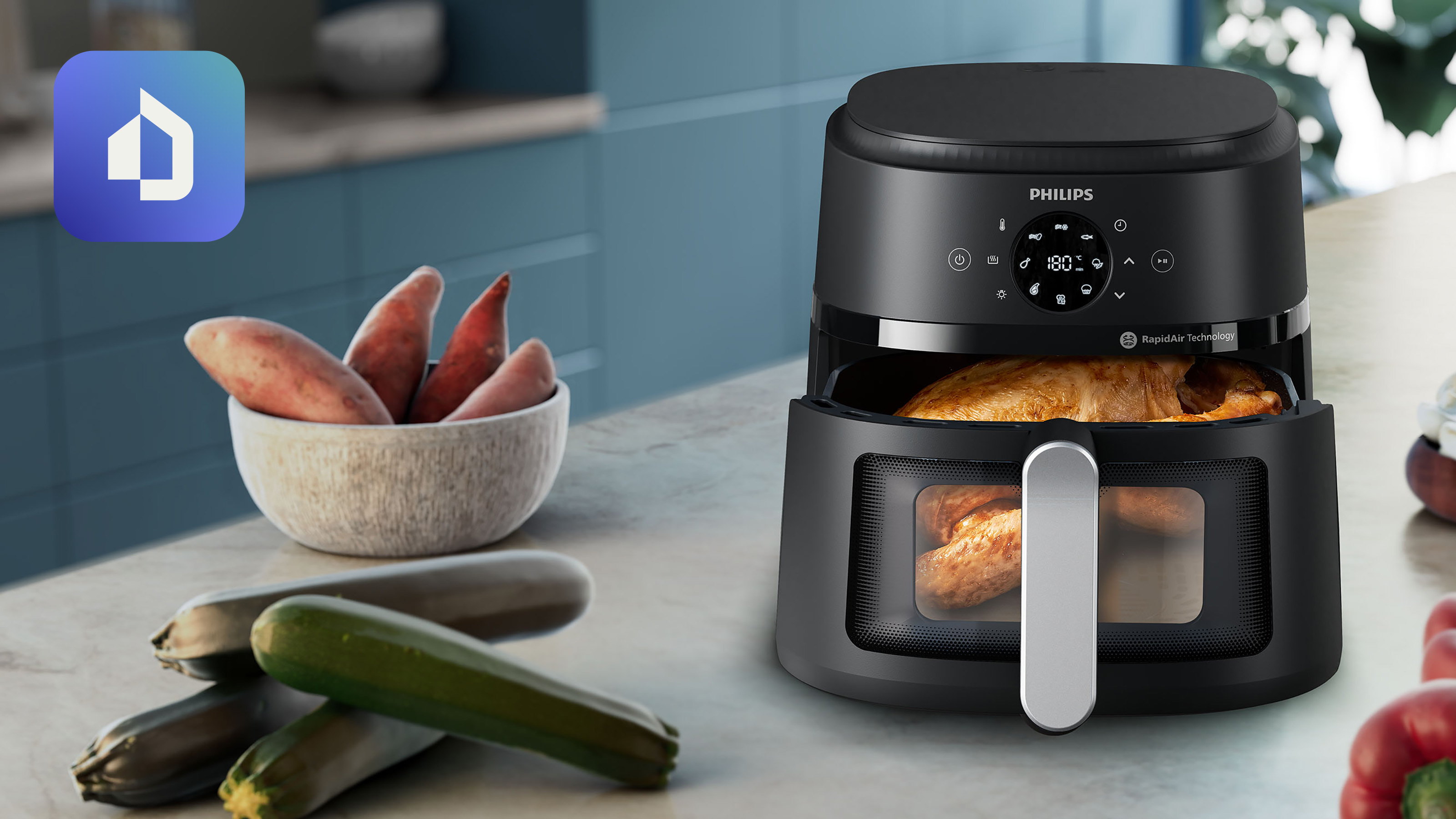 Philips Airfryer 2000 Series 6.2L NA231/00 - Elgiganten - Elgiganten