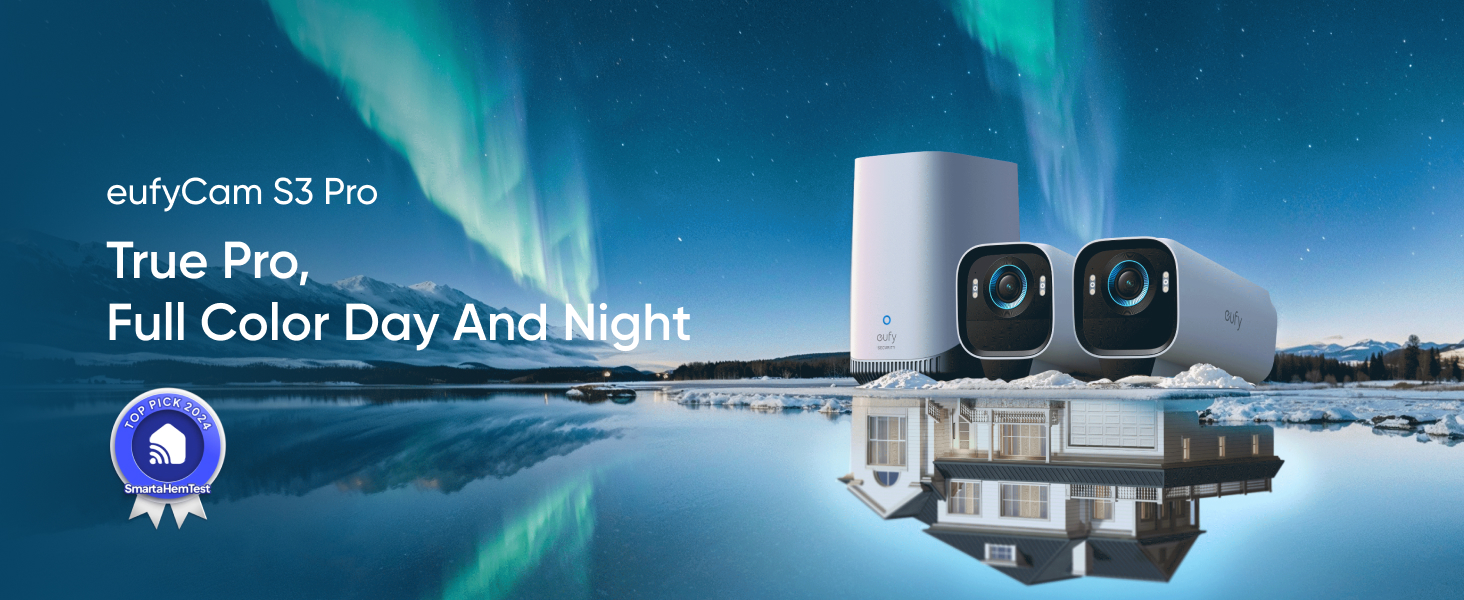 Eufy eufyCam S3 Pro 4K säkerhetskamera (4-pack) - Elgiganten - Elgiganten